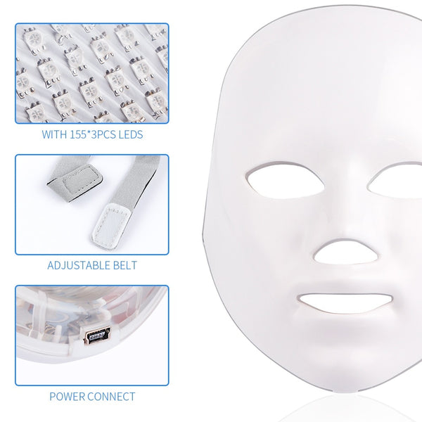 Photon LED Face Mask - 7 Colors – SkinGenics ™ Online Shop
